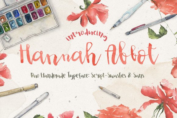Hannah Abbot Font by Blue Robin Design Shop · Creative Fabrica