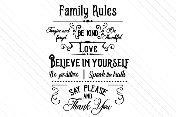Family Rules Sign SVG Cut file by Creative Fabrica Crafts · Creative ...