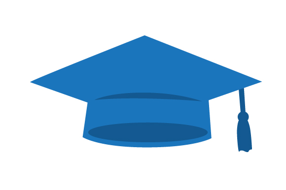 Blue Graduation Cap SVG Cut file by Creative Fabrica Crafts · Creative ...