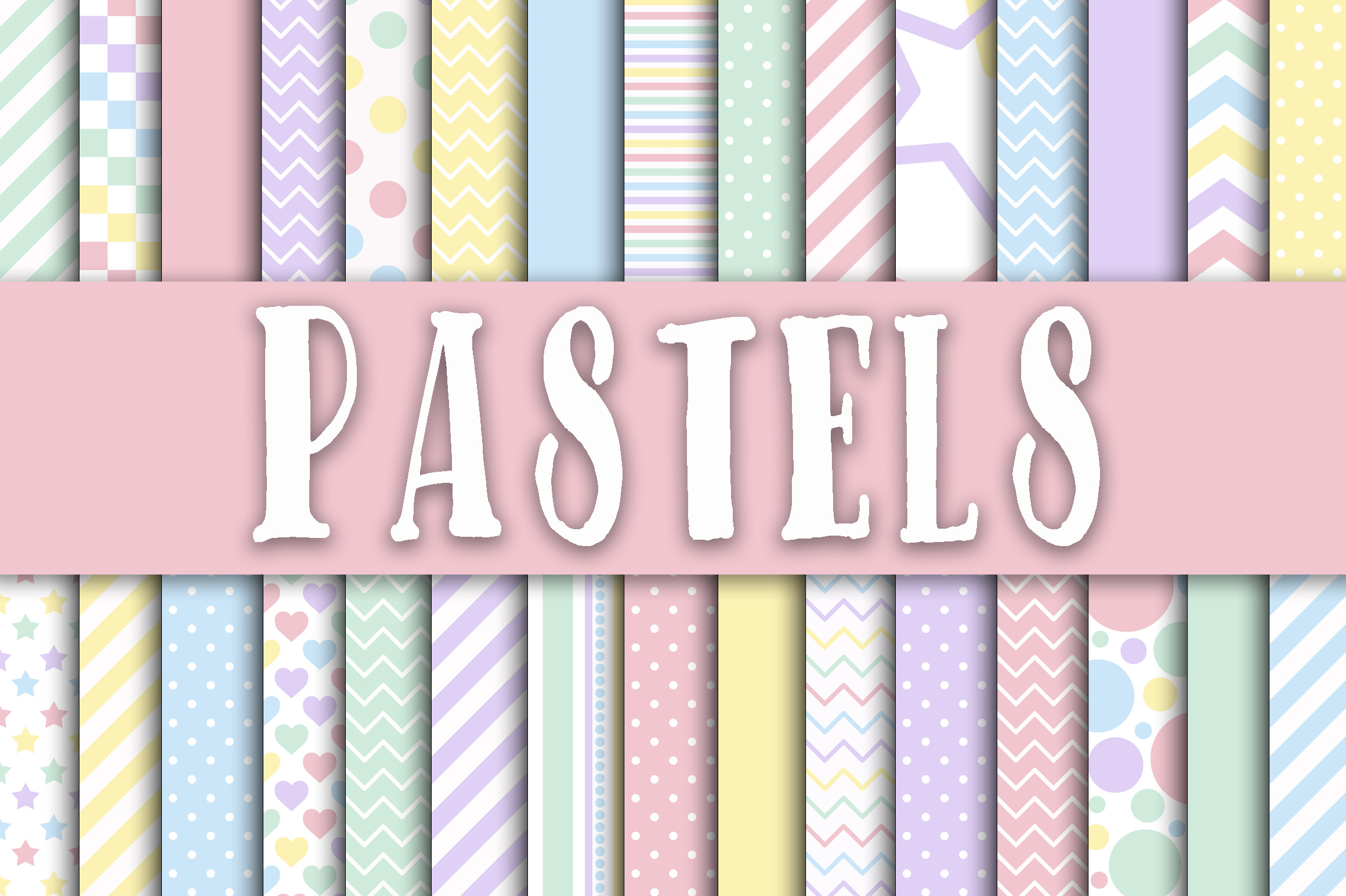 Pastel Digital Paper Graphic by oldmarketdesigns · Creative Fabrica