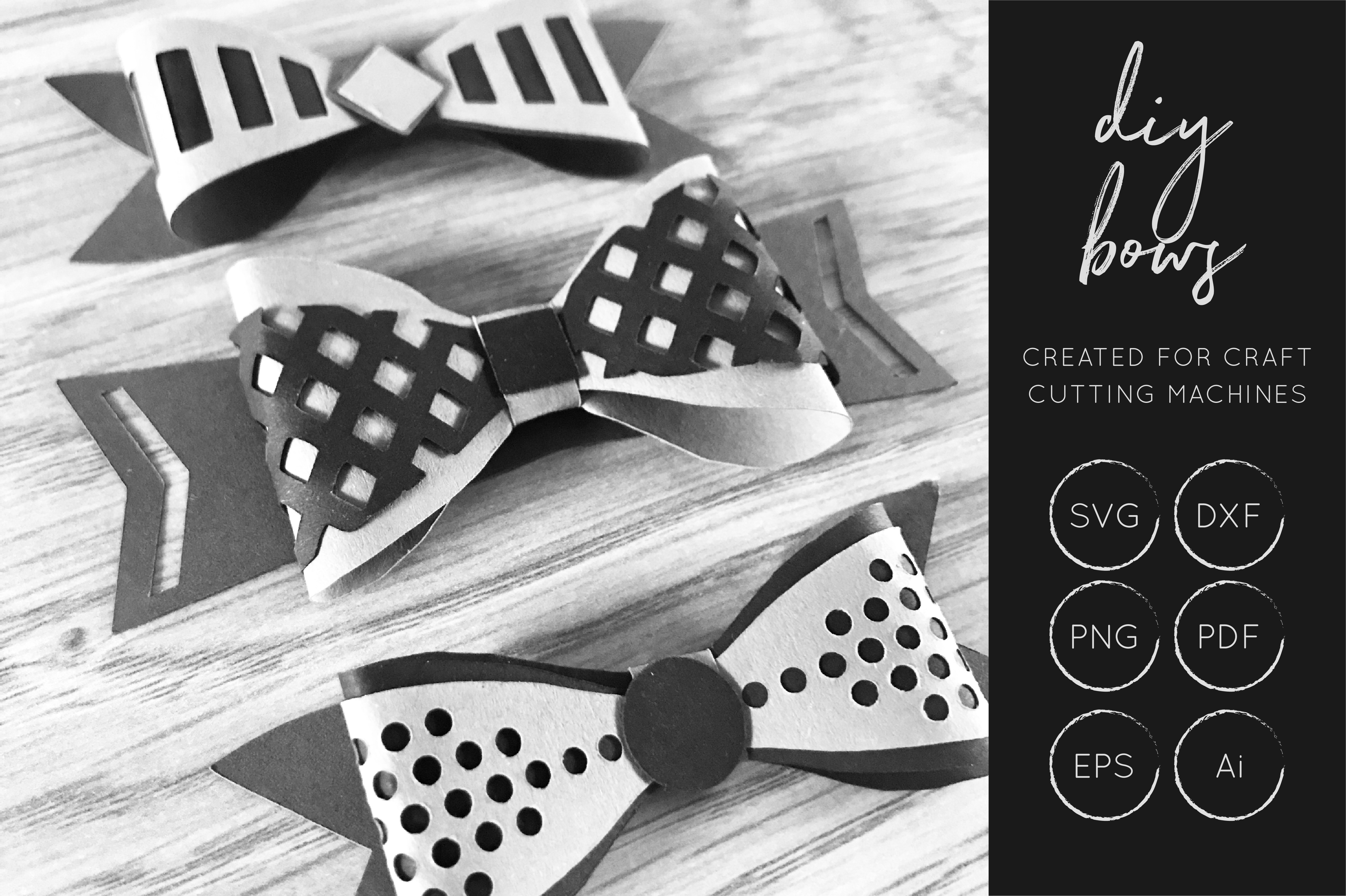 Cute DIY 3D Bow Cut Files · Creative Fabrica