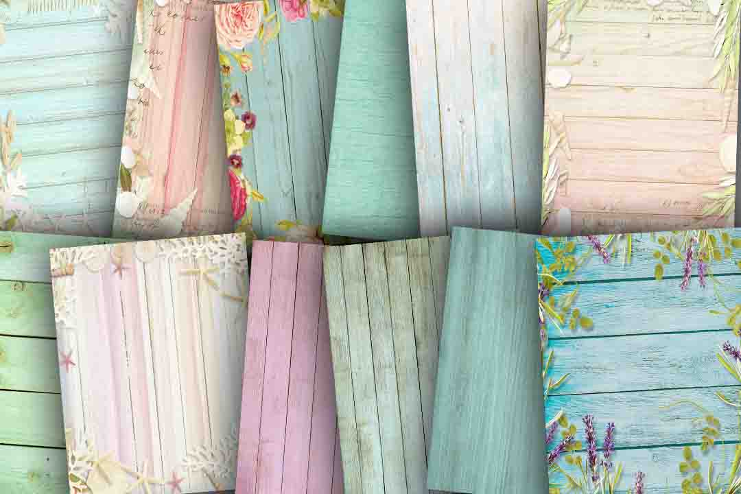 Rustic Wood Digital Paper Graphic by retrowalldecor · Creative Fabrica