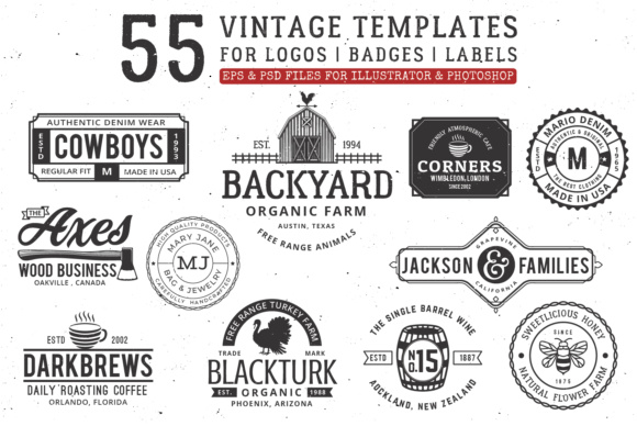 Creative Logo Templates (2026) | Printable Logo Designs - Creative Fabrica