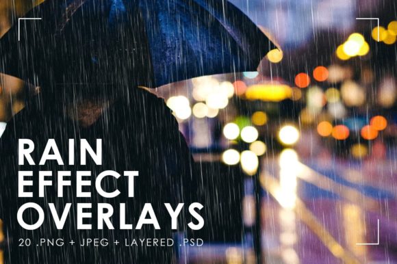Realistic Rain Overlays Graphic by NassyArt · Creative Fabrica