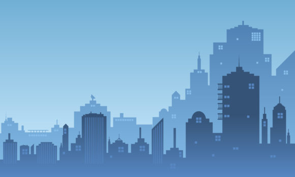 City Background with Shadows Graphic by cityvector91 · Creative Fabrica