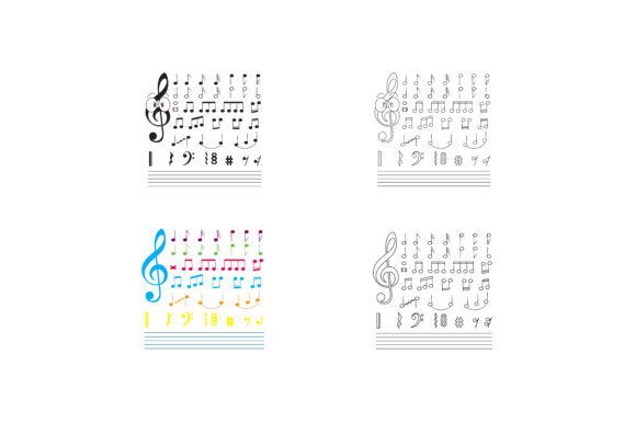Cartoon Alphabet Letters Coloured ABCDEF Graphic by printablesplazza ...