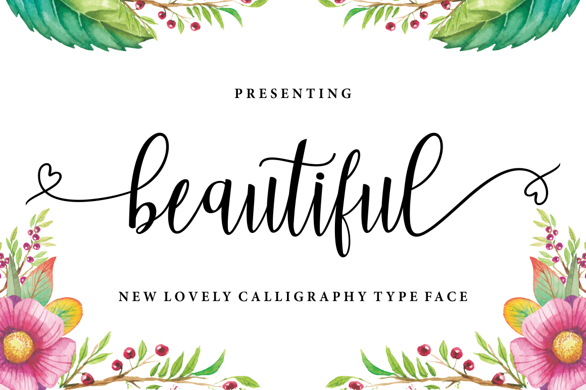 Beautiful Font by Musafir LAB · Creative Fabrica