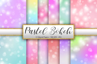 Pastel Bokeh Background Digital Papers Graphic by PinkPearly · Creative ...