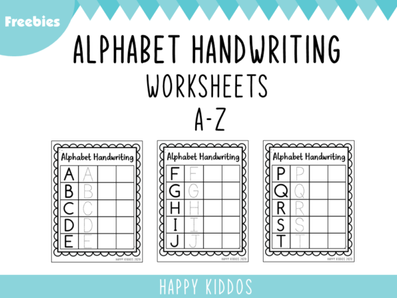 Alphabet Activities-Worksheets a-Z Set 5 Graphic by Happy Kiddos ...
