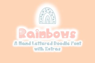 Rainbows Font by Fairways and Chalkboards · Creative Fabrica