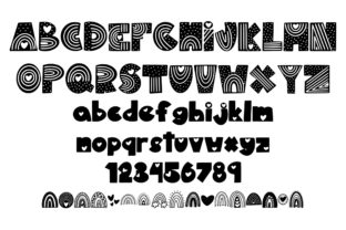 Rainbows Font by Fairways and Chalkboards · Creative Fabrica