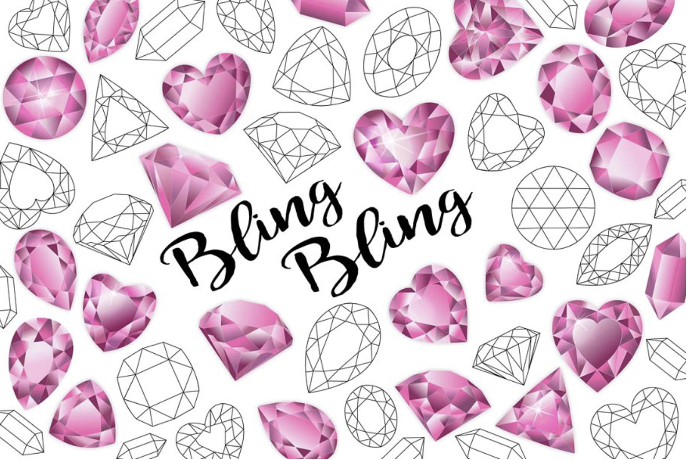 Gemstone Clipart & Vectors Graphic by LeskaHamatyDesign · Creative Fabrica