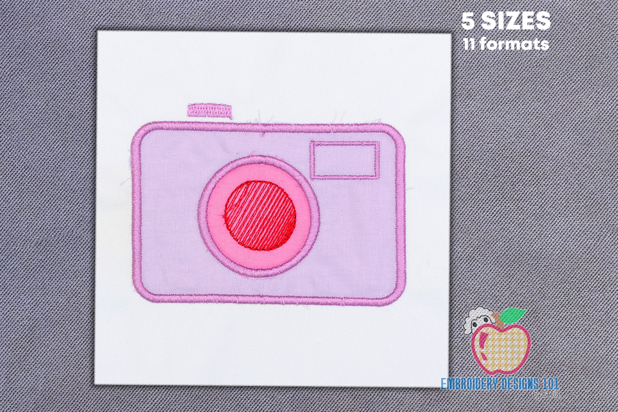 Camera Applique Design · Creative Fabrica