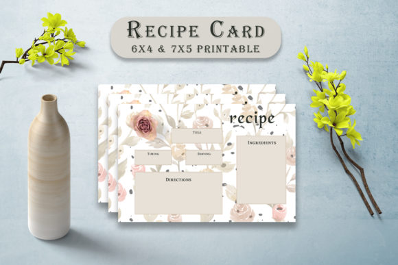 17 Recipe Card Printable Template Designs & Graphics