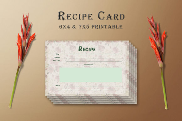 17 Recipe Card Printable Template Designs & Graphics