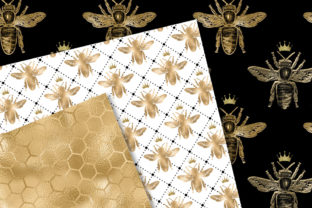 Honey Bee Digital Paper Graphic by Digital Curio · Creative Fabrica