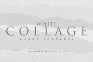 Collage White Paper Textures Graphic by ArtistMef · Creative Fabrica