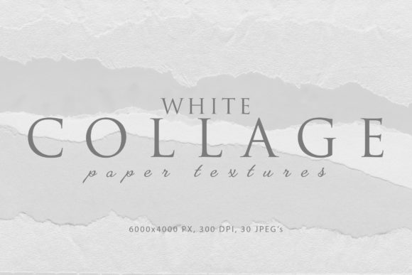 Collage White Paper Textures Graphic by ArtistMef · Creative Fabrica