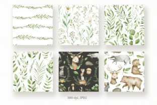 Woodland Digital Seamless Patterns Graphic by Orange Peafowl Art ...