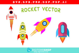 Rocket Vector Art Design Graphic by DigitEMB · Creative Fabrica