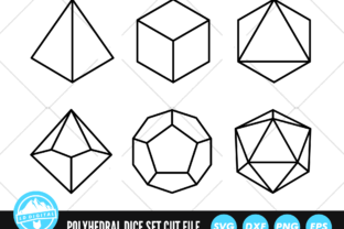 Polyhedral Dice Set SVG | D20 Dice Graphic by lddigital · Creative Fabrica
