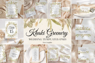 Greenery Boho Wedding Template Cards Graphic by PawStudio · Creative ...