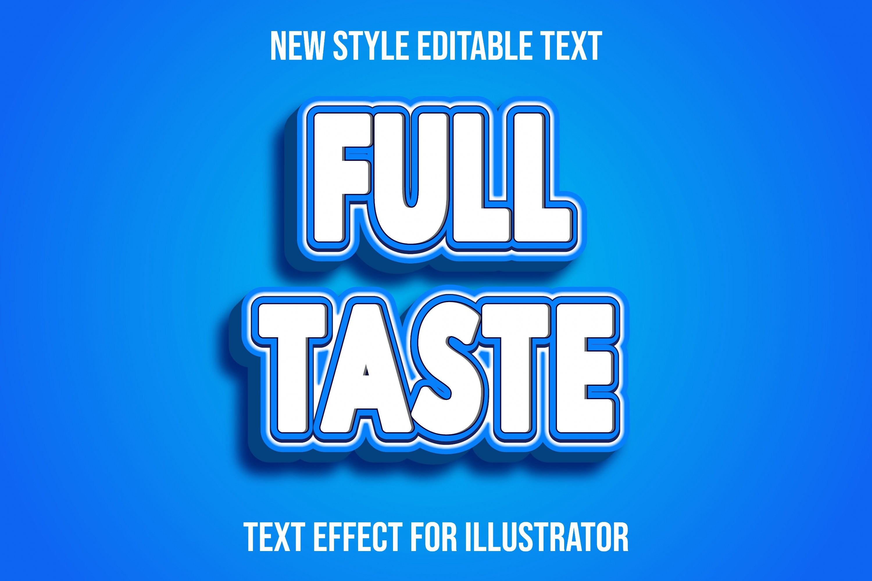 Full Taste Text Effect Graphic by 2kaleh.studio2 · Creative Fabrica