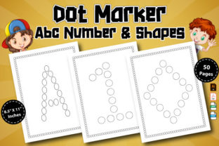 ABC Number & Shapes Dot Marker Book Graphic by Kids_Zone · Creative Fabrica