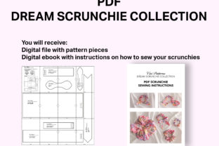 Beautiful Scrunchie Sewing Patterns Graphic by Hey Vivi Designs ...