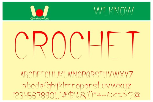 Crochet Fonts 2026 | 986+ Stunning Crochet Fonts · Creative Fabrica