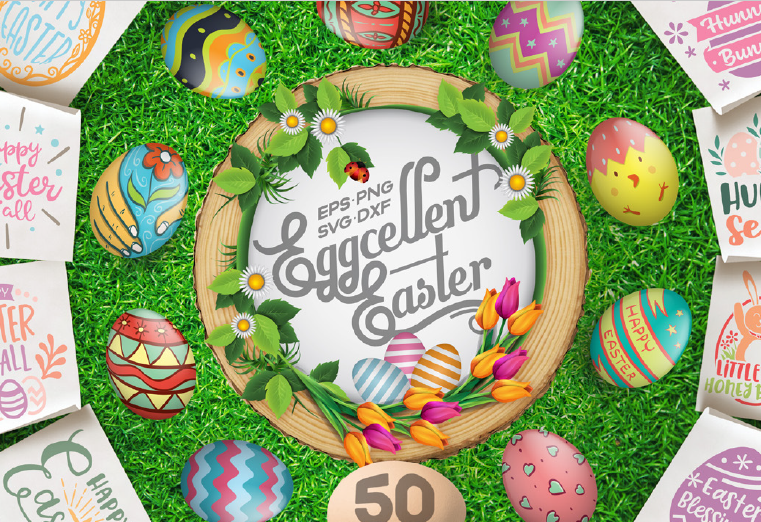 The Eggcellent Easter Bundle Graphic by CraftBundles · Creative Fabrica