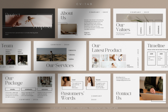 Digital Paper Canva Template | 10 Grid Graphic by wewantmockups ...