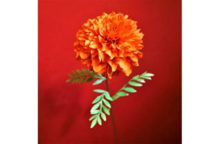 African Marigolds Paper Flowers Templates · Creative Fabrica