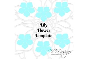 Lily Paper Flower Templates · Creative Fabrica