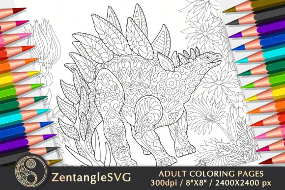 16703 Adult Coloring Page Designs & Graphics