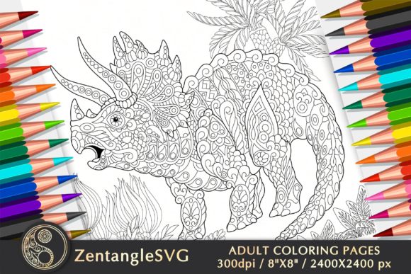 16703 Adult Coloring Page Designs & Graphics