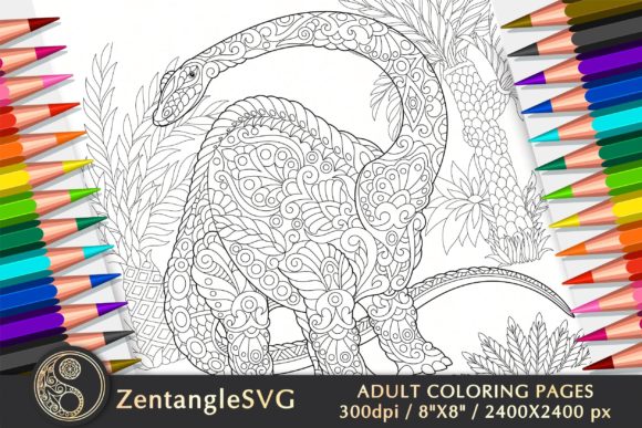 16703 Adult Coloring Page Designs & Graphics