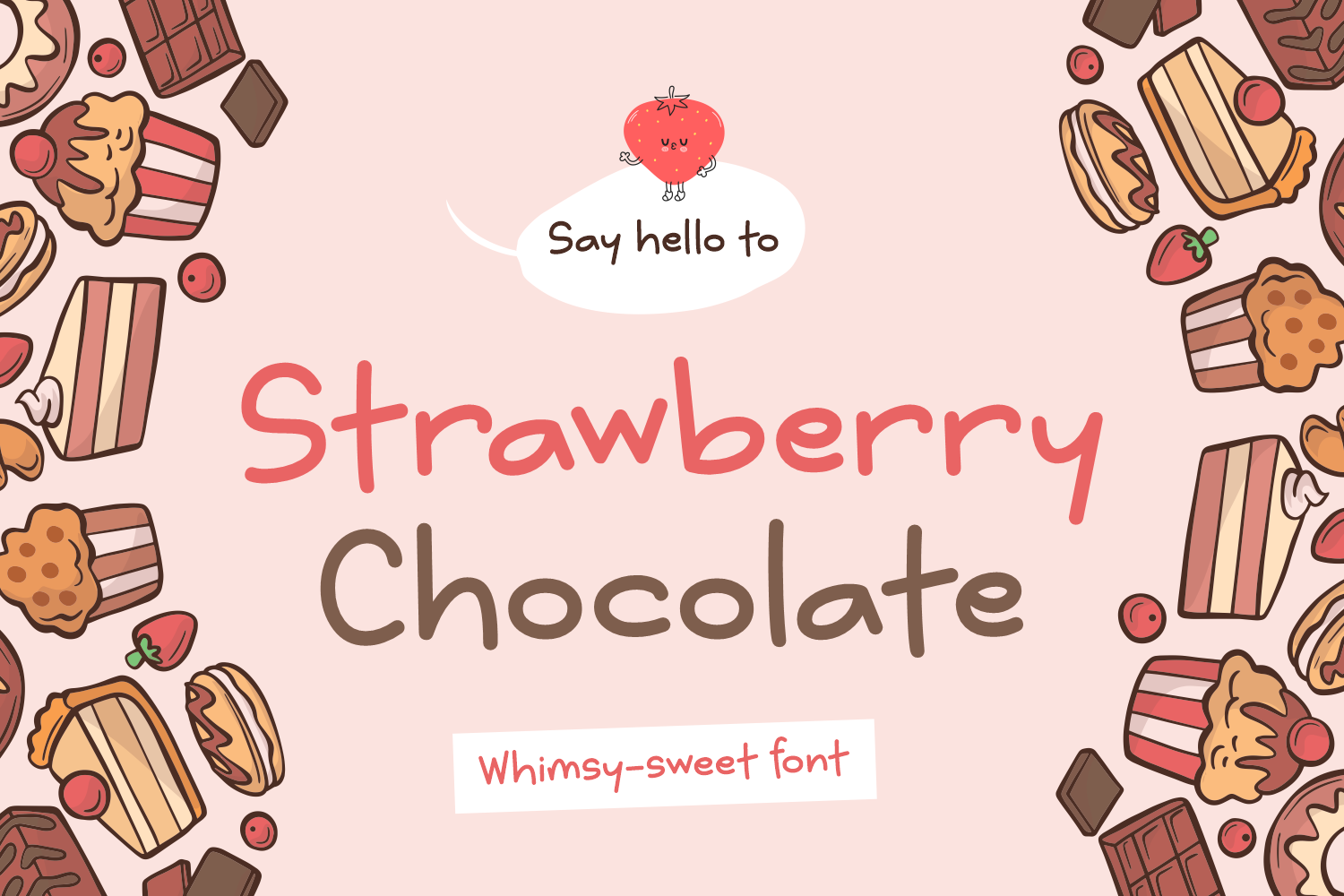 Strawberry Chocolate Font by Creative Fabrica Fonts · Creative Fabrica