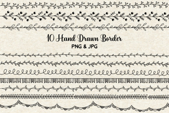 21 Doodle Border Design Designs & Graphics