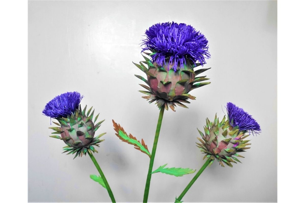 Artisjok Cynara Scolymus Paper Flowers Templates · Creative Fabrica