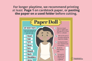 Paper Doll Joy Graphic by PrintablesCC · Creative Fabrica
