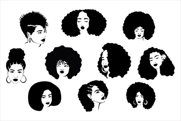 186 Afro Women Svg Designs & Graphics