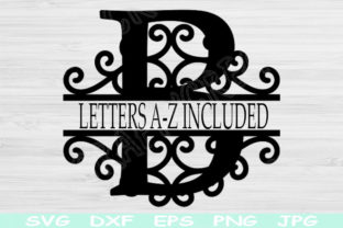 Split Letter Monogram Svg, Monogram Font Graphic by ...