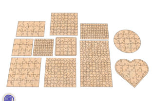 Puzzles Laser Cut Template - Jigsaw Graphic by Cutwood · Creative Fabrica