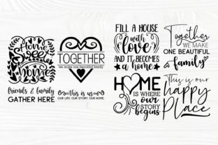 Family Quotes SVG Bundle, Farmhouse Sign Graphic by TonisArtStudio ...