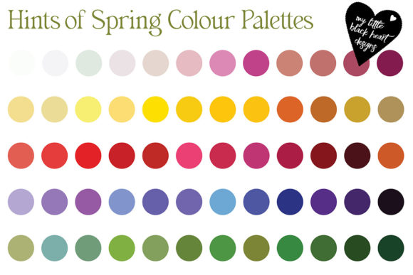 Hint of Spring Colour Palettes (5) Graphic by My Little Black Heart ...