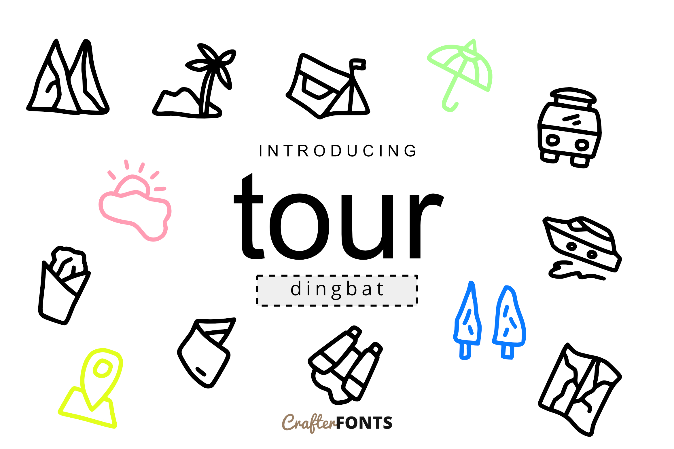 Tour Font by CrafterFonts · Creative Fabrica