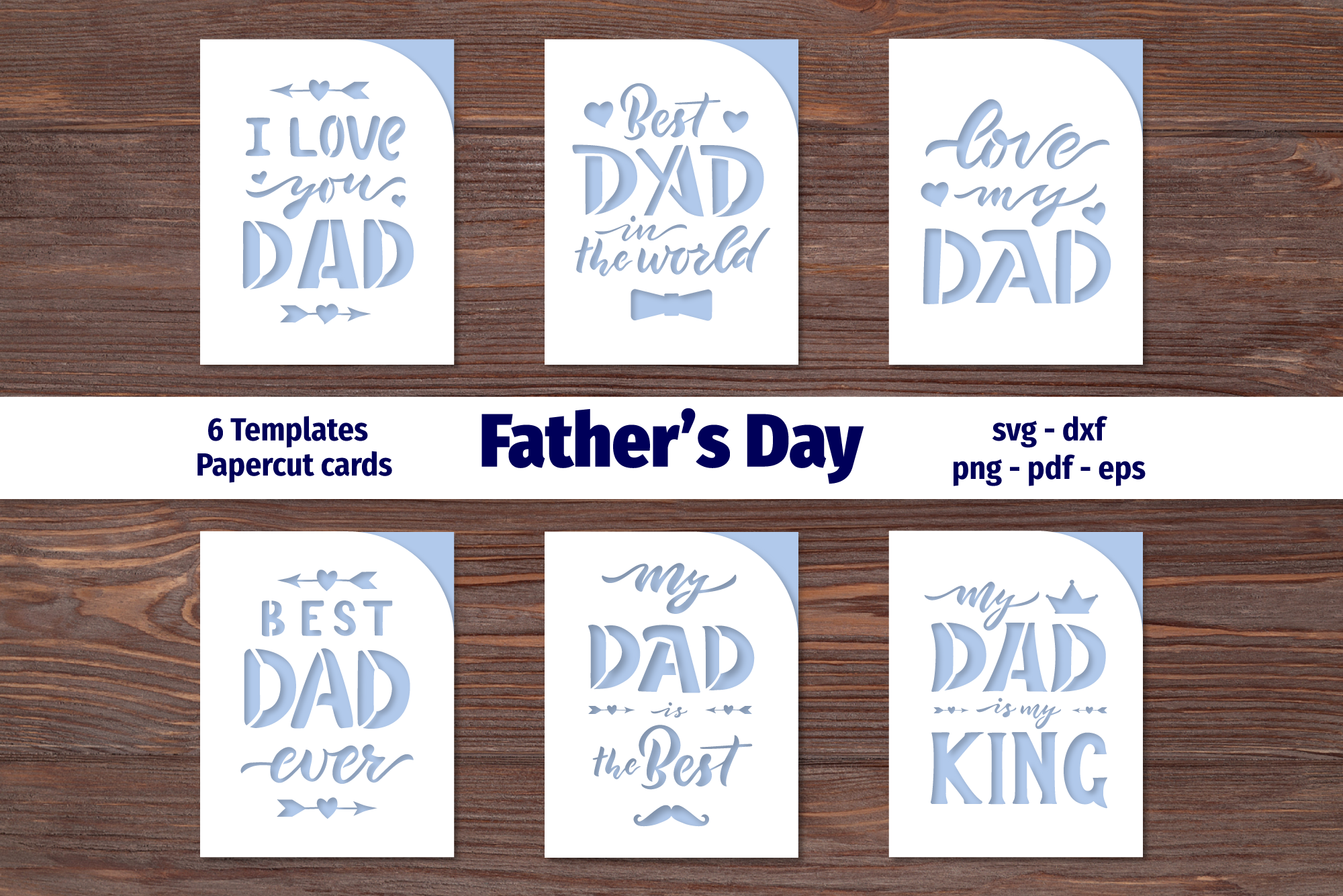 Fathers Day Card. Papercut Cards. Cut Graphic by Angel-A · Creative Fabrica