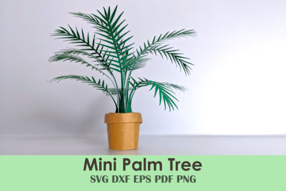Mini Palm Tree Template · Creative Fabrica