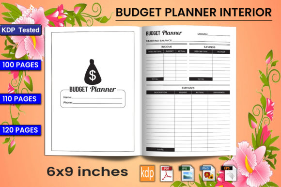 Budget Planner Log Book Graphic by Trendy Laser Cut · Creative Fabrica